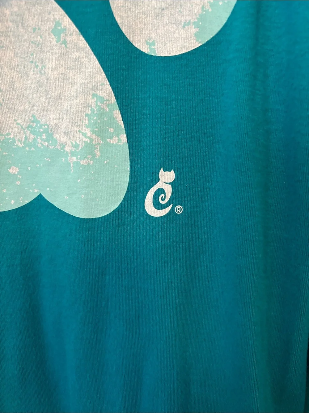 Cat Lady Box | Tops | Cat Lady Box Teal Zip Hoodie With Pastel Paw ...
